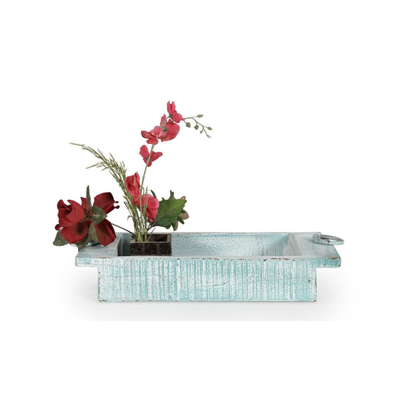 Ring Wood Tray Blue - Versatility & Stylish Solid Wooden Tray ...