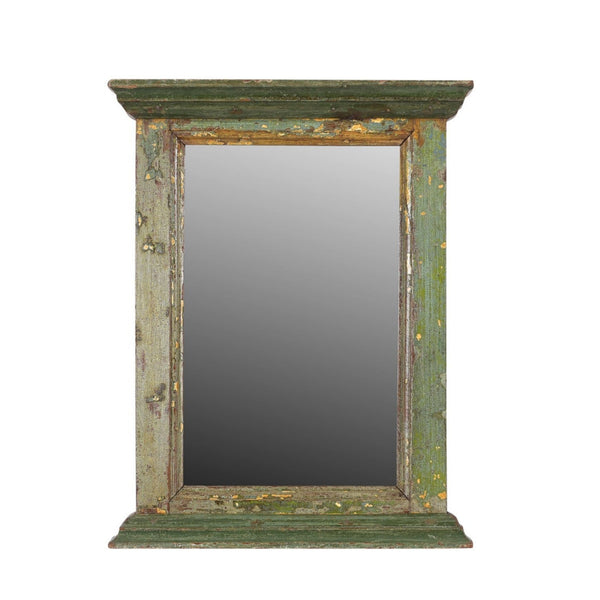 Charming Rustic Cornice Mirror - Touch Of Art Deco & Original Patina ...